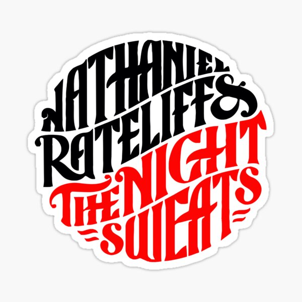 "nathaniel lettering logo " Sticker for Sale by SincerelySil | Redbubble