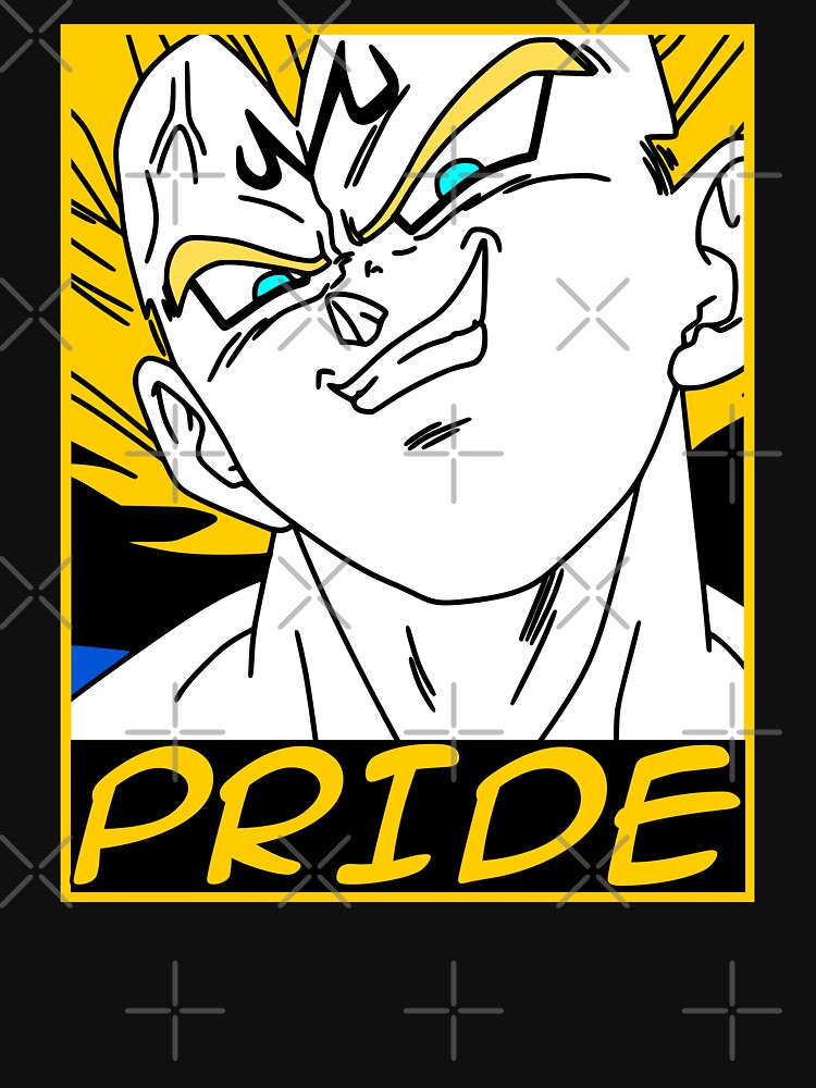 "vegeta pride | magin vegeta" T-shirt for Sale by Qwerty112 | Redbubble ...