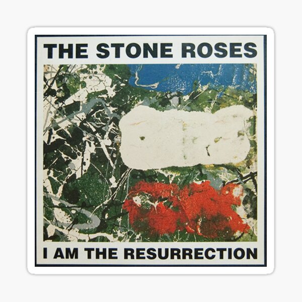 "i am the resurrection" Sticker for Sale by JuanBowers | Redbubble