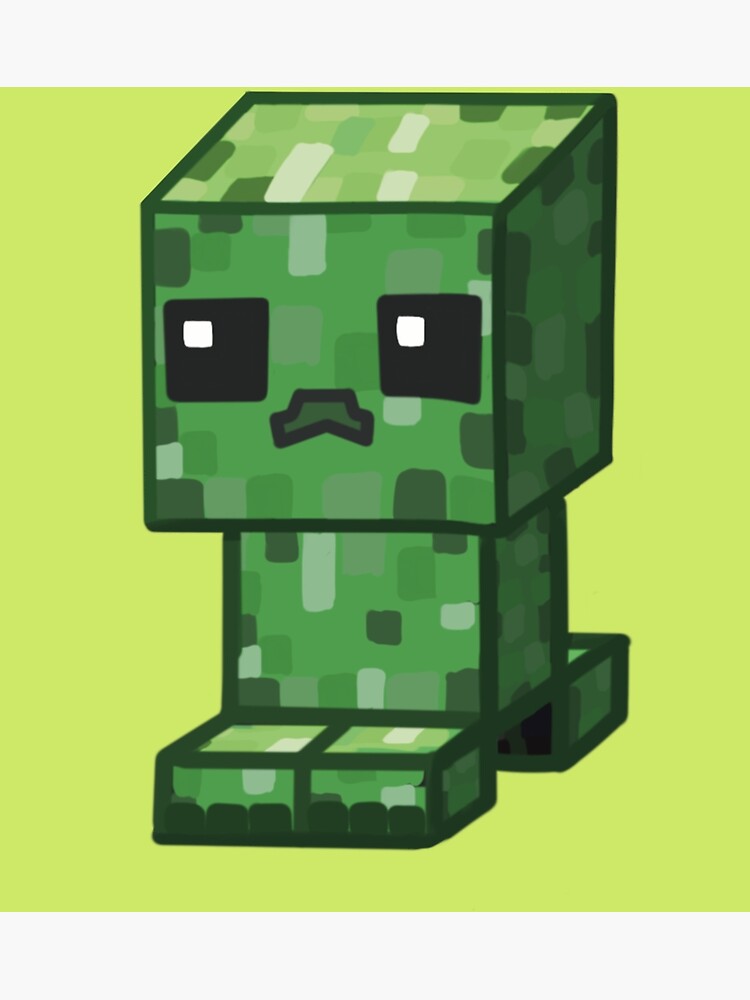 "Cute Minecraft Creeper" Poster for Sale by boscioguidena | Redbubble