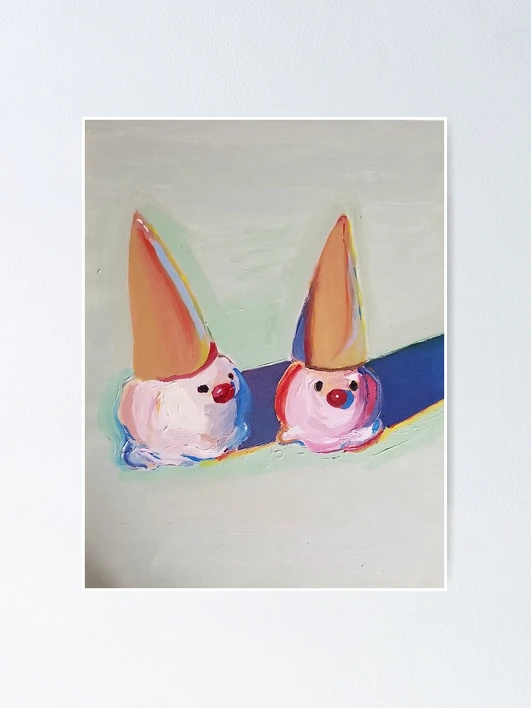 Wayne Thiebaud Ice Cream Wayne Thiebaud, Three Cones Framed Print By