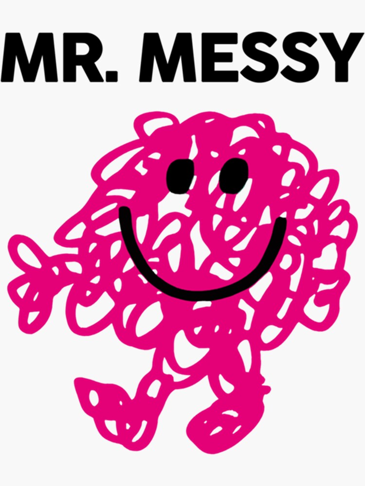 "Little Miss Mr Messy " Sticker for Sale by LittleRosieUSD | Redbubble