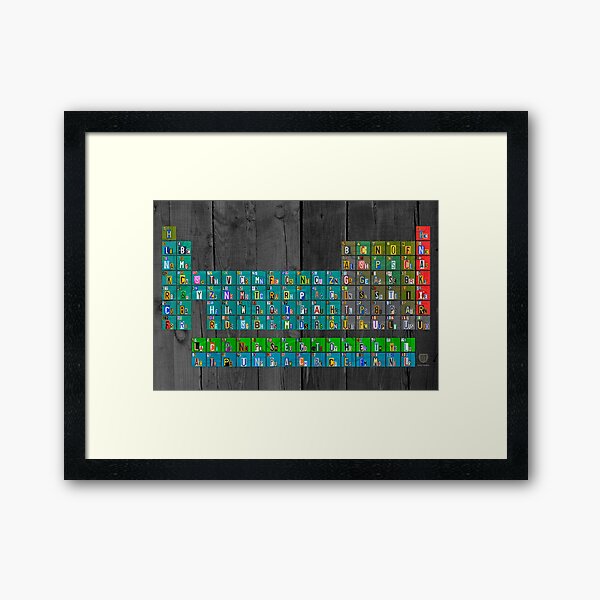 "License Plate Art Recycled Periodic Table Of The Elements By Design ...