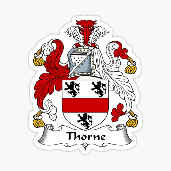 "Thorne" Sticker for Sale by HaroldHeraldry | Redbubble