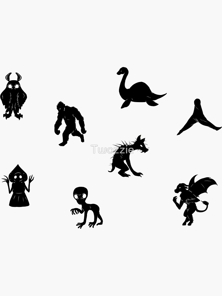 "Cryptid Checkers" Sticker for Sale by Twozzie | Redbubble