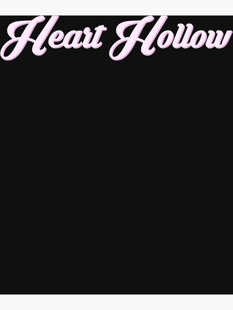 "Heart hollow (comic logo)" Art Print for Sale by EmmaBurns67 | Redbubble