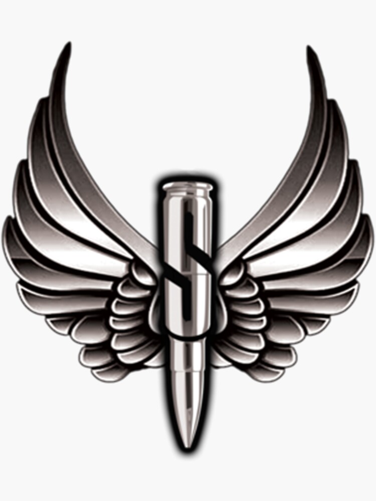 "ASL Bullet Angel " Sticker for Sale by LetGrant | Redbubble