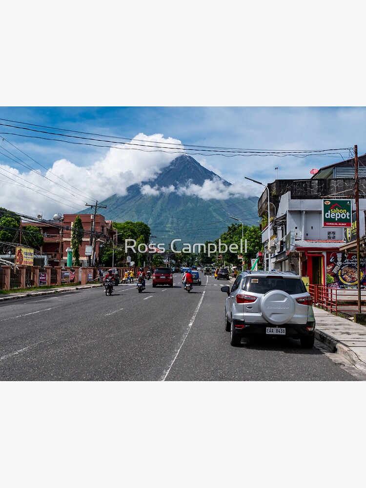 "Mayon Volcano" Sticker for Sale by rossacampbell | Redbubble