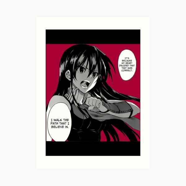 "Akame of Night Raid Tatsumi, Mine, Leone, Najenda" Art Print for Sale ...