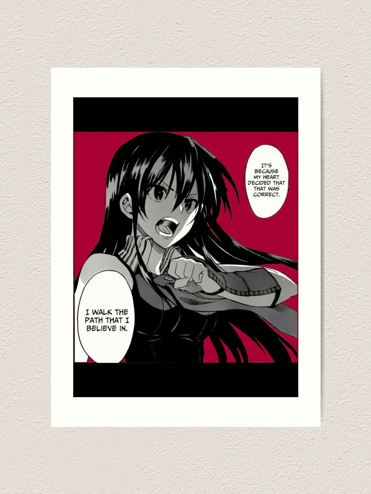 "Akame of Night Raid Tatsumi, Mine, Leone, Najenda" Art Print for Sale ...