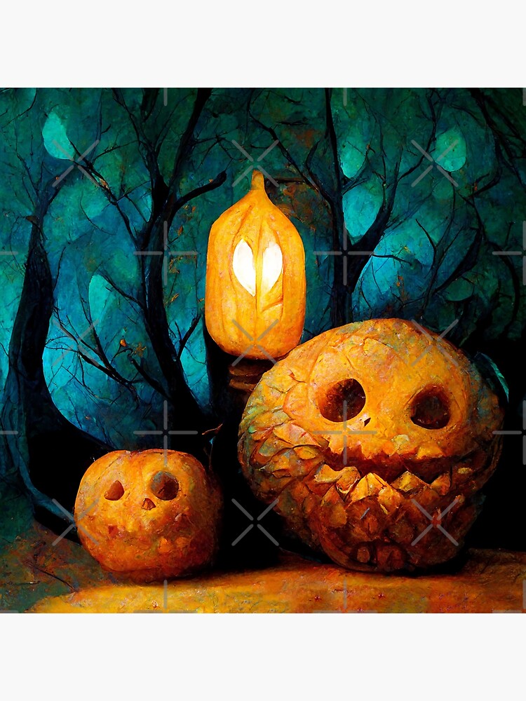 "Halloween Spooky painting" Poster for Sale by MudPuppet | Redbubble