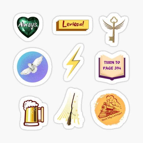 "Magic Wizard World Sticker Pack" Sticker for Sale by Smagnaferous ...