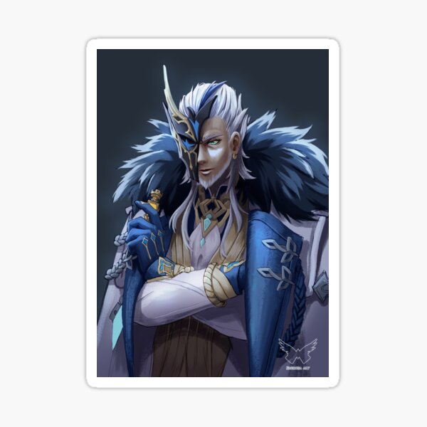 "Genshin Impact Pierro Harbinger" Sticker for Sale by Shiimosa | Redbubble