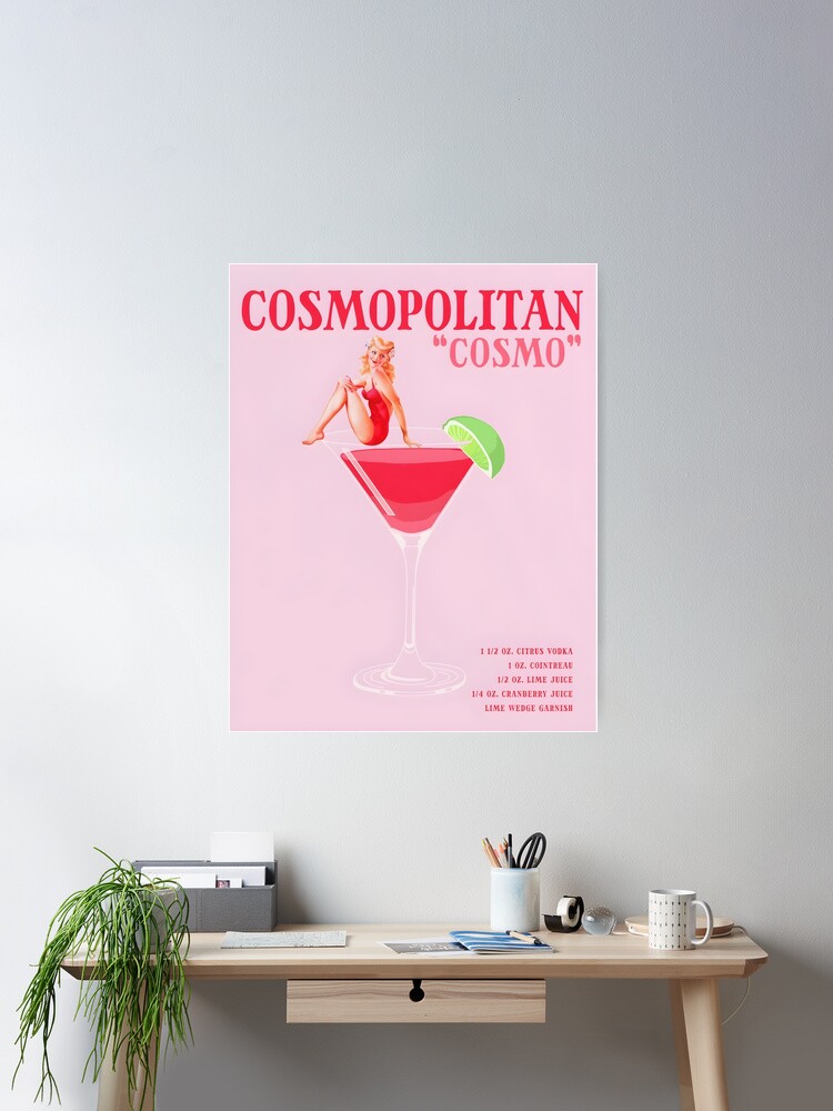 "Cosmopolitan "Cosmo"" Poster for Sale by Marcos C Carvalho | Redbubble