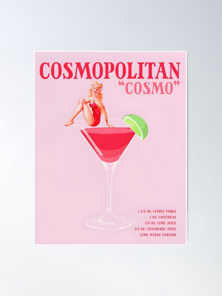 "Cosmopolitan "Cosmo"" Poster for Sale by Marcos C Carvalho | Redbubble