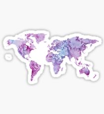 Weltkarte: Sticker | Redbubble