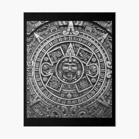 "Mexican Aztec Pride Aztec sun stone" Art Board Print for Sale by ...