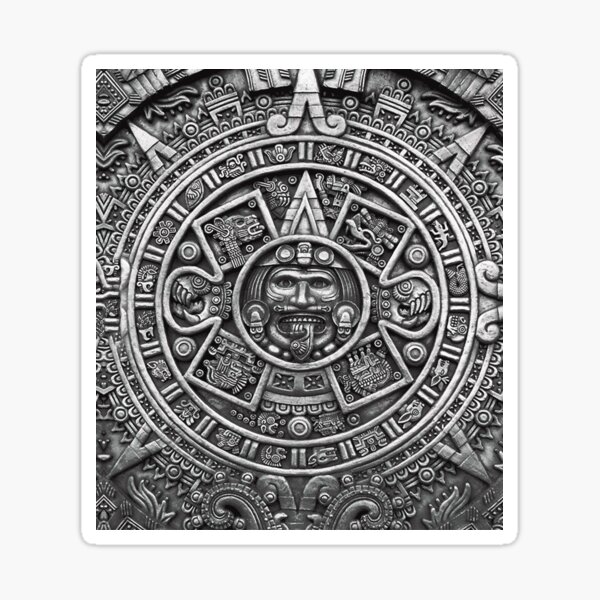 "Mexican Aztec Pride Aztec sun stone" Sticker for Sale by ...