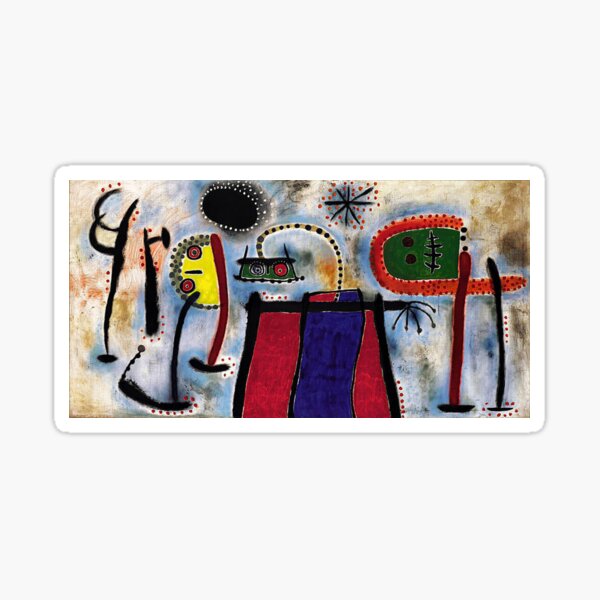 "Painting, 1953 by Joan Miro" Sticker for Sale by LemGluedO | Redbubble