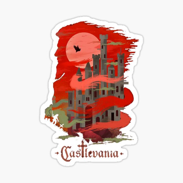 "castlevania" Sticker for Sale by mikelull | Redbubble