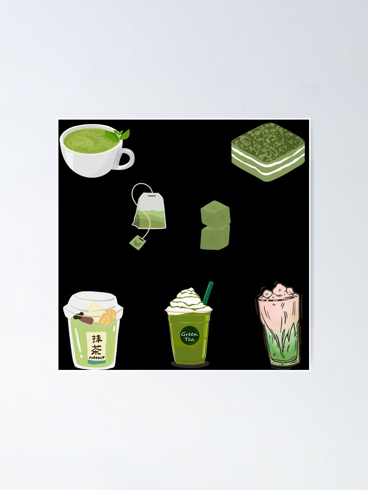 "matcha sticker pack" Poster for Sale by stickers-packs | Redbubble