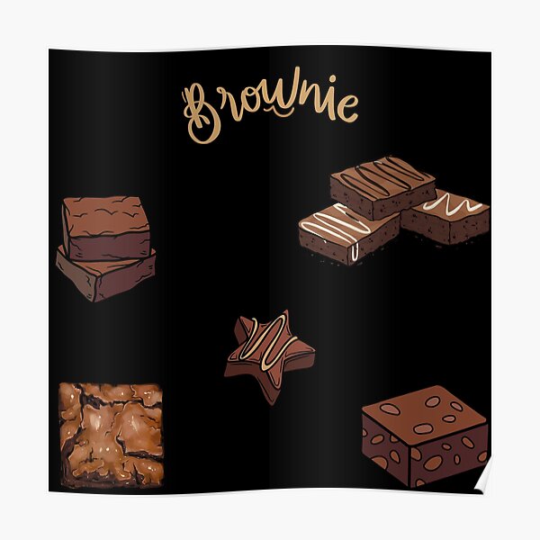 "brownies sticker pack" Poster for Sale by stickers-packs | Redbubble