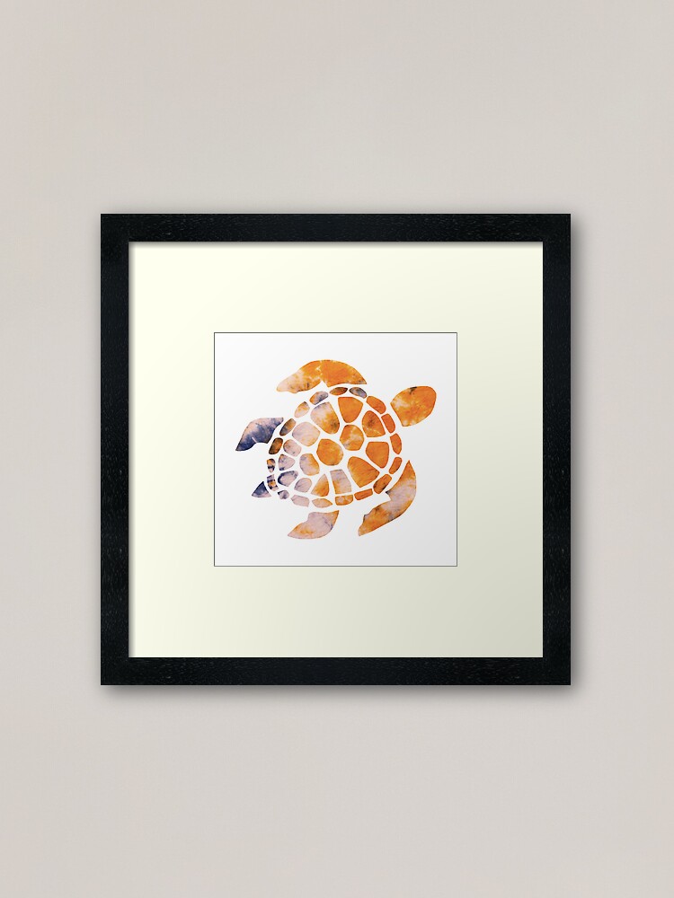 Lámina enmarcada «Calcomanías para autos de tortugas marinas hawaianas ...
