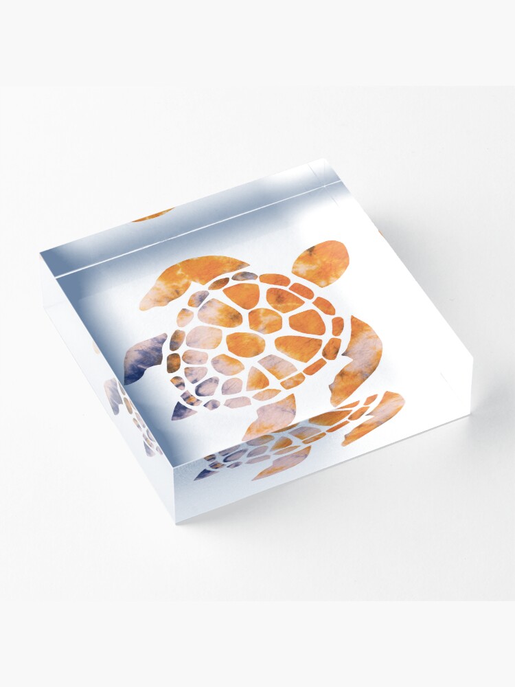 Bloque acrílico «Calcomanías para autos de tortugas marinas hawaianas ...