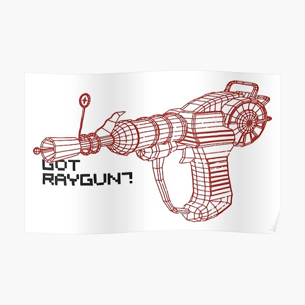 "Ray Gun" Poster for Sale by LovingAmarillo | Redbubble
