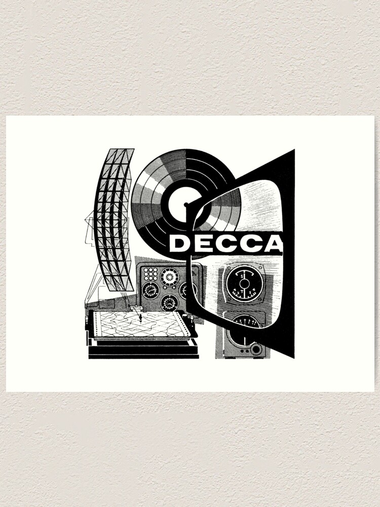 "Decca Label - Classic 1950s Mod Advertisement" Art Print for Sale by ...