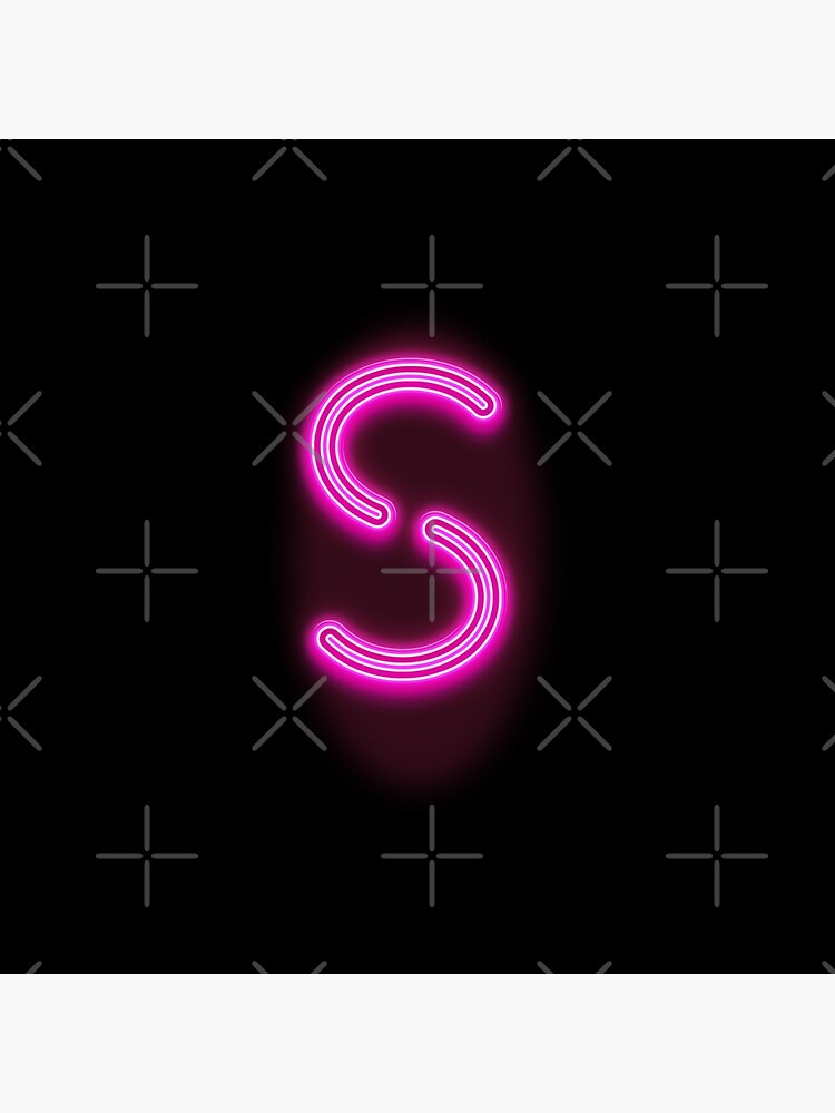 "Neon S Letter" Poster for Sale by Enchant-Elsie | Redbubble