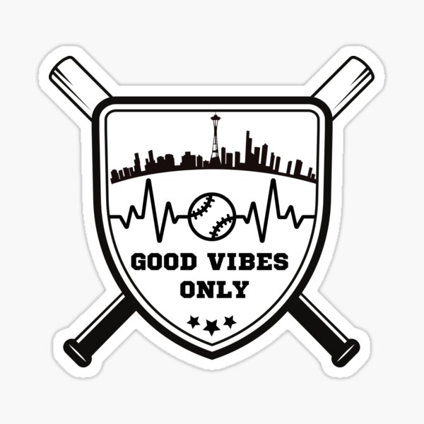 "Seattle Washington Baseball - Good Vibes Only Mariners" Sticker for ...