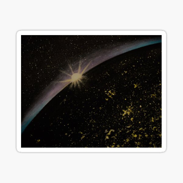 "Night Lights" Sticker for Sale by CHARLESHILLART | Redbubble