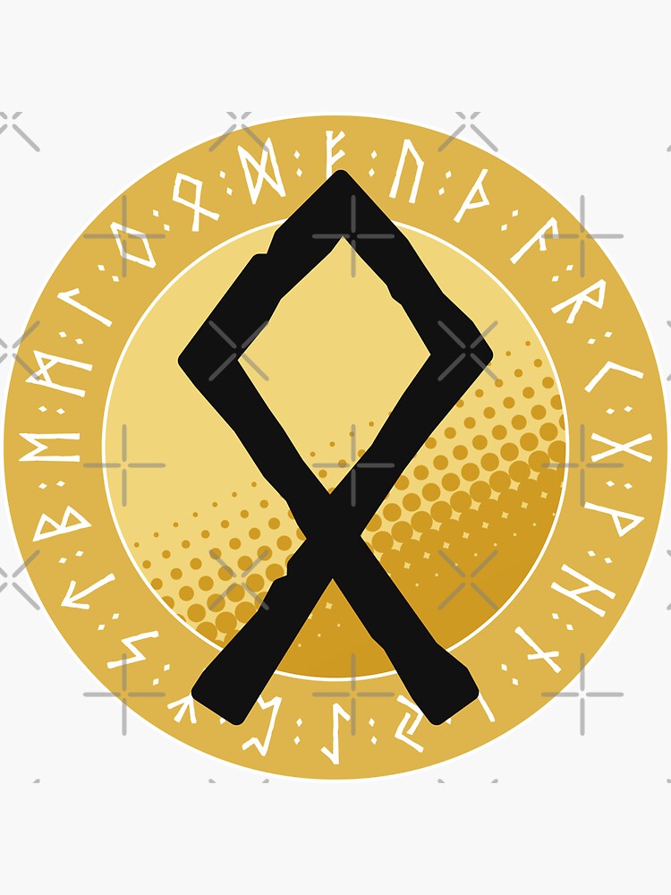"Viking Runes and Runic Symbols - Othala (Ancestry)" Sticker for Sale ...