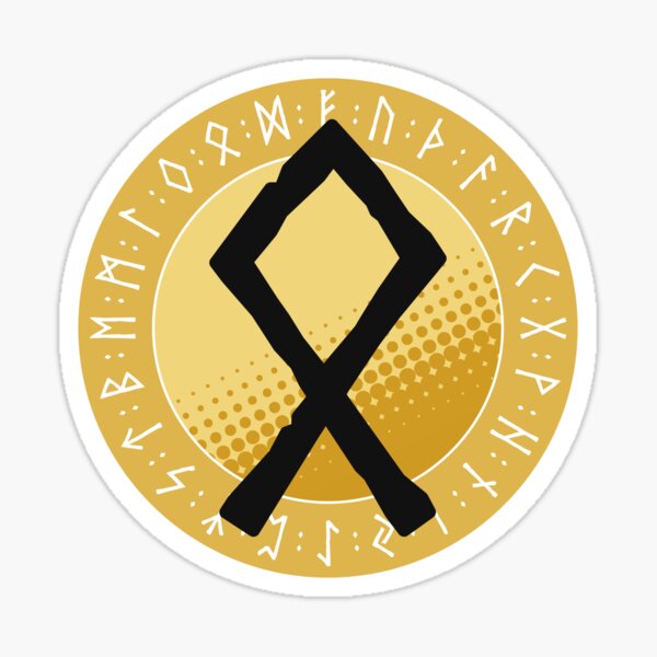 "Viking Runes and Runic Symbols - Othala (Ancestry)" Sticker for Sale ...
