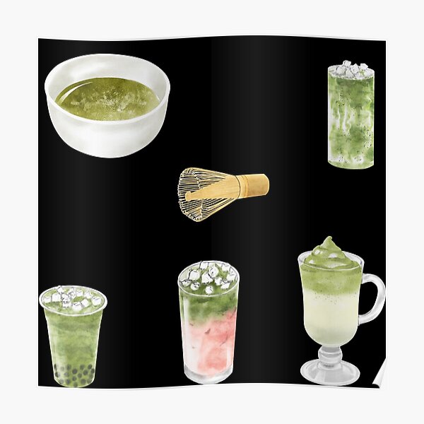 "matcha sticker pack" Poster for Sale by stickers-packs | Redbubble