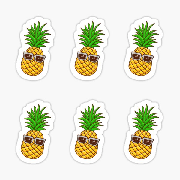 "cool pineapple sticker pack" Sticker for Sale by stickers-packs ...