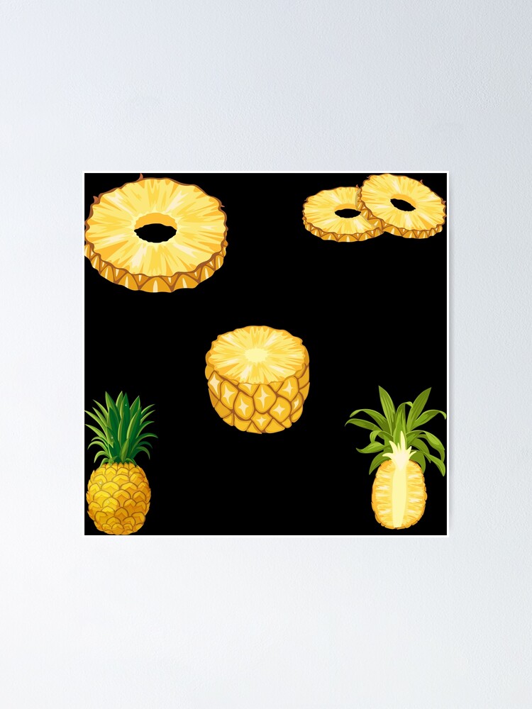 "pineapple sticker pack" Poster for Sale by stickers-packs | Redbubble