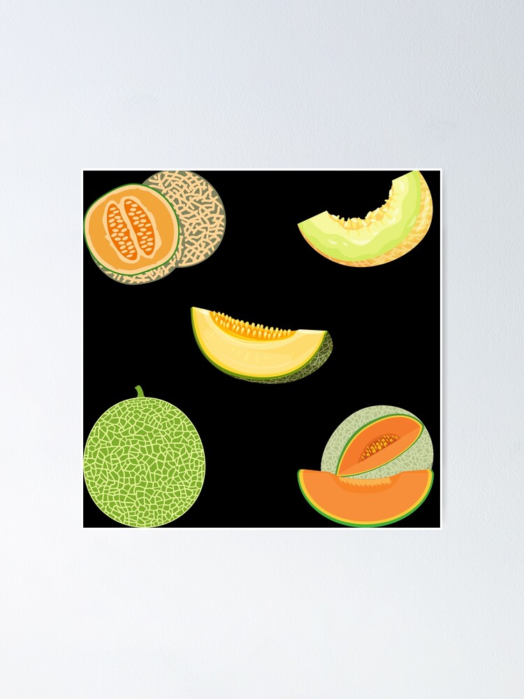 "melon sticker pack" Poster for Sale by stickers-packs | Redbubble