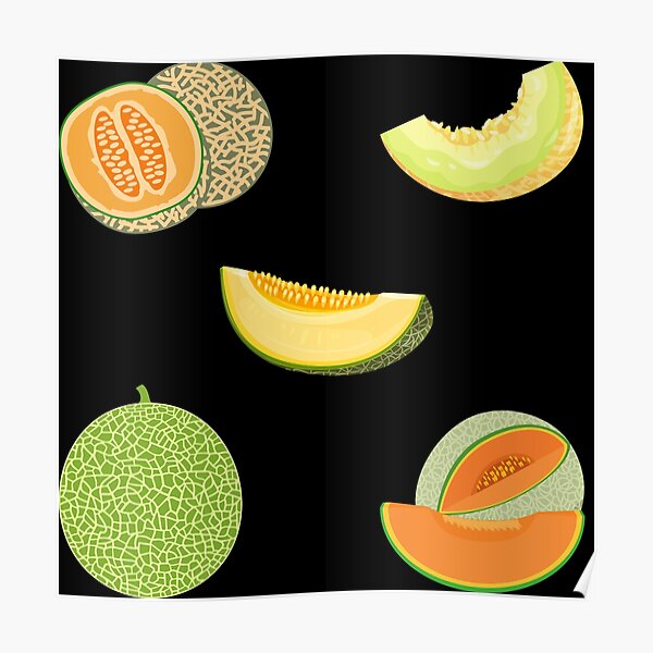 "melon sticker pack" Poster for Sale by stickers-packs | Redbubble