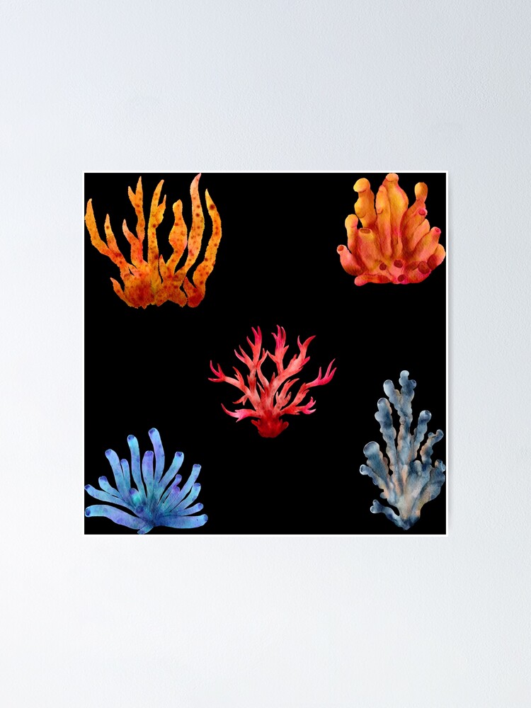 "corals sticker pack" Poster for Sale by stickers-packs | Redbubble