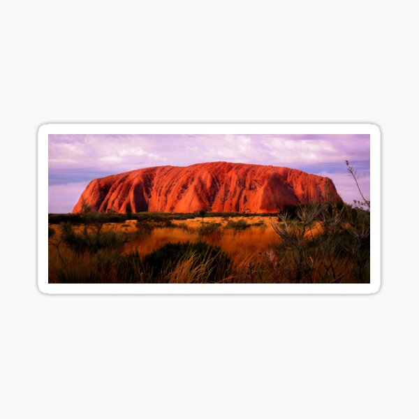"First Light - Uluru, Australia" Sticker for Sale by Moments-In-Time ...