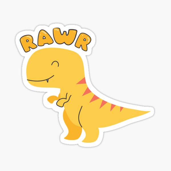 "Cute Little Dinosaur" Sticker for Sale by DMGalleryy | Redbubble