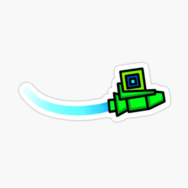 "Geometry Dash" Sticker for Sale by RachaelNamie | Redbubble