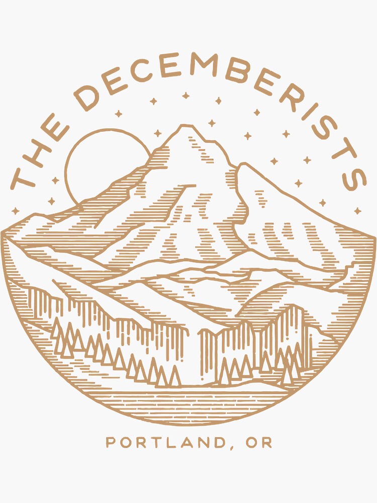 "The Decemberists Portland Logo" Sticker for Sale by TeddyPayne | Redbubble
