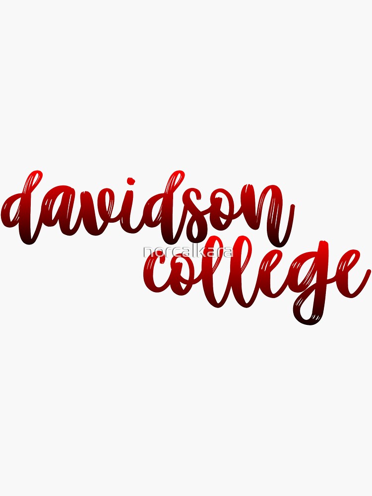 "davidson college logo" Sticker by norcalkara | Redbubble