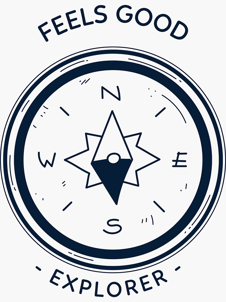 "NSEW, time to explore" Sticker for Sale by weijie167 | Redbubble