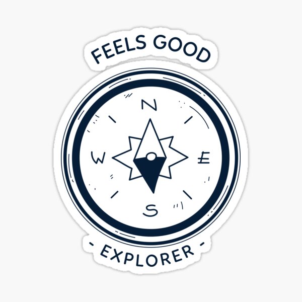 "NSEW, time to explore" Sticker for Sale by weijie167 | Redbubble