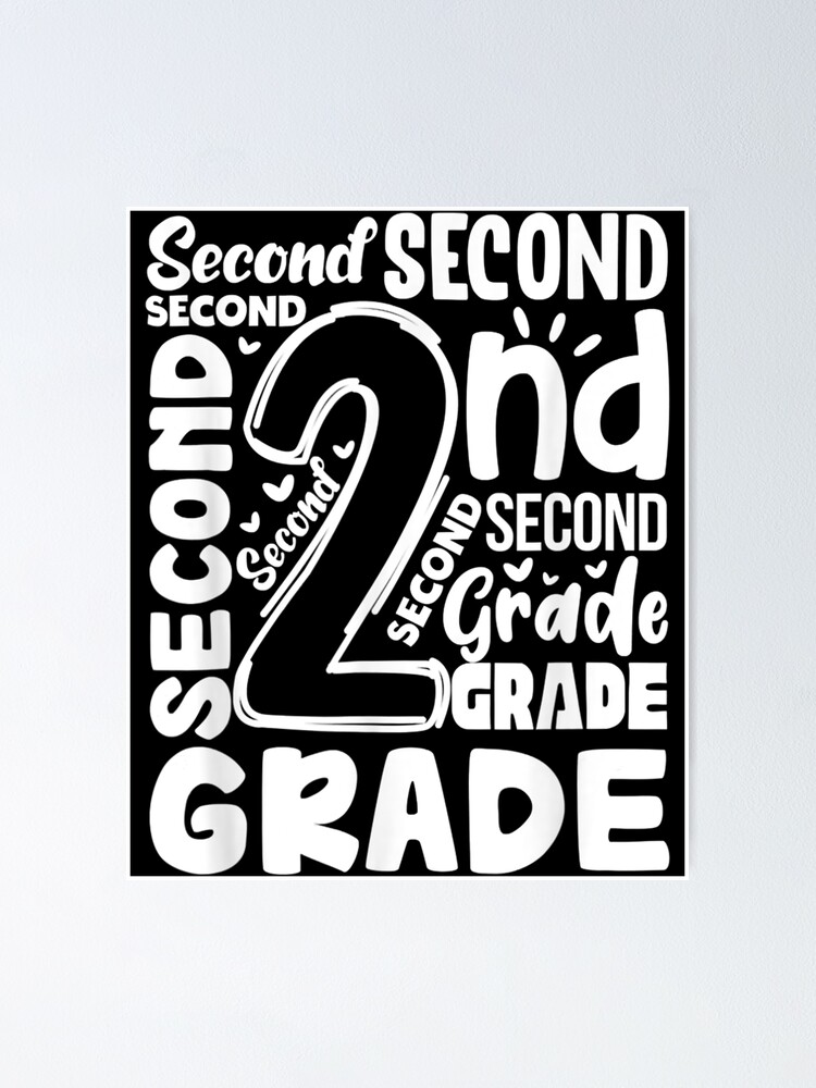 "2nd Grade Squad Second Back To School Student Teacher Funny " Poster ...