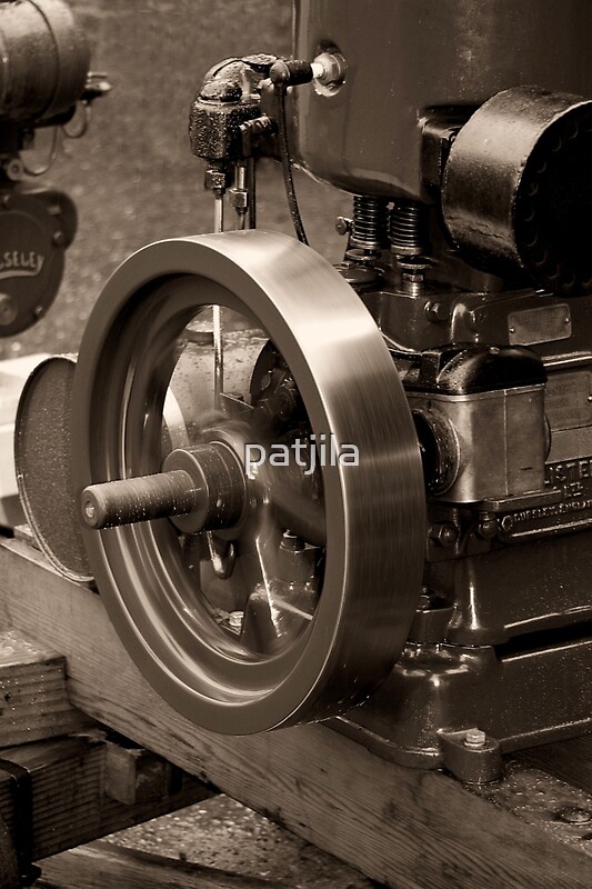 "Old Glory Wolseley Engine" by patjila | Redbubble